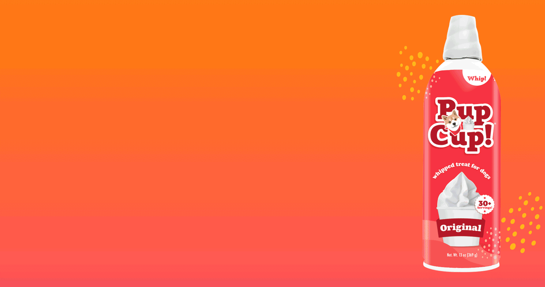 Pup Cup - Whipped Cream Treat for Dogs